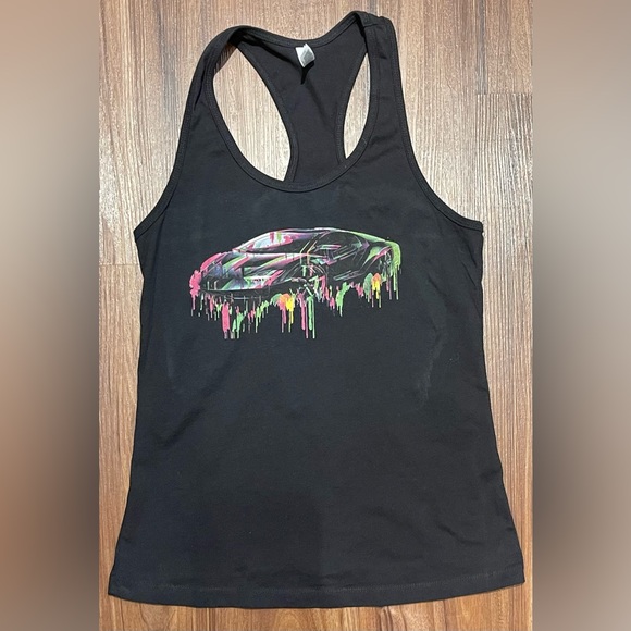 Bella Canvas | Tops | Epse Black Lamborghini Car Graphic Racerback ...